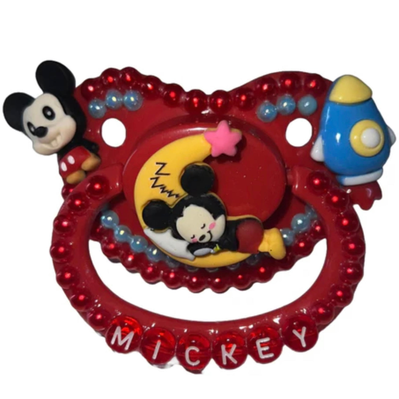 Mouse Hand Crafted Deluxe Pacifier | LKB Boutique