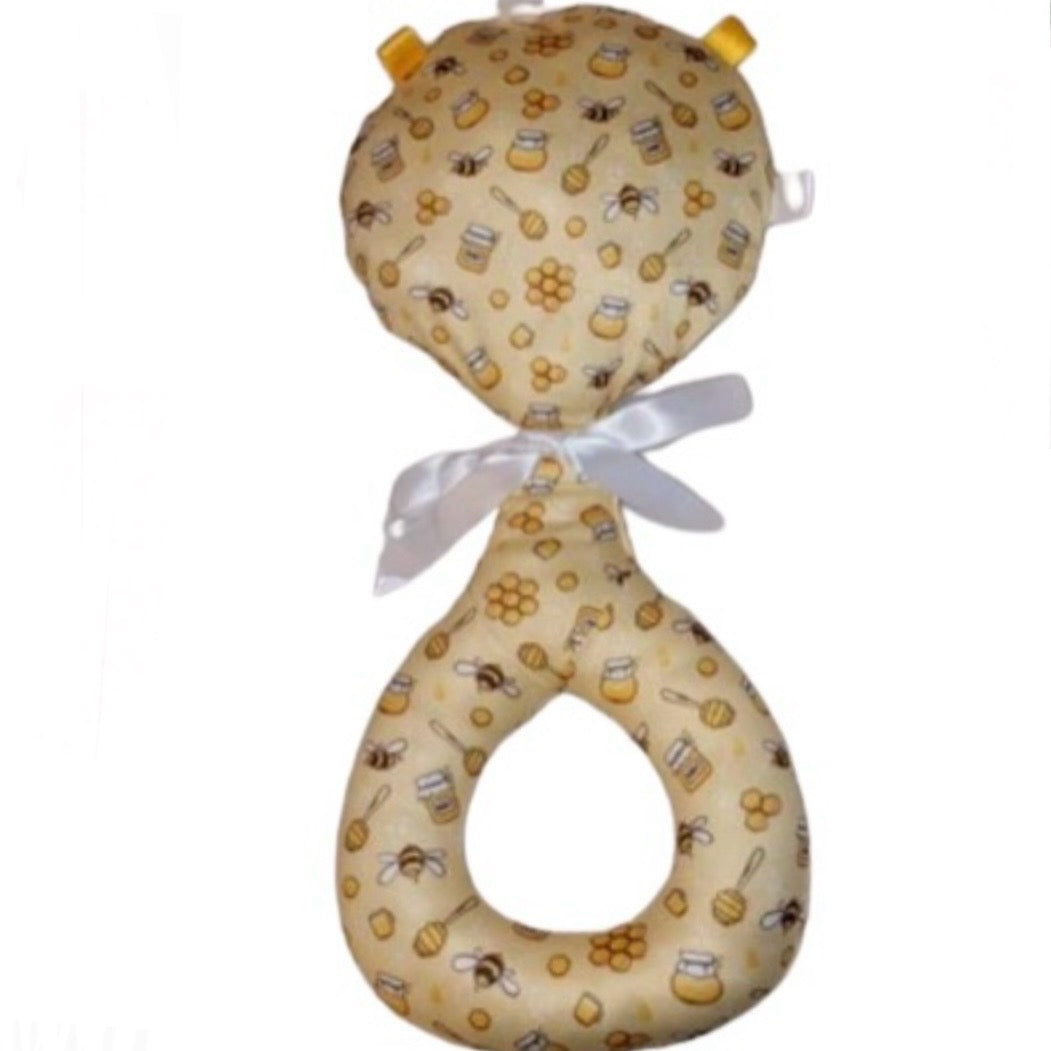 Sweet Lil Bee Large Fabric Rattle | LKB Boutique