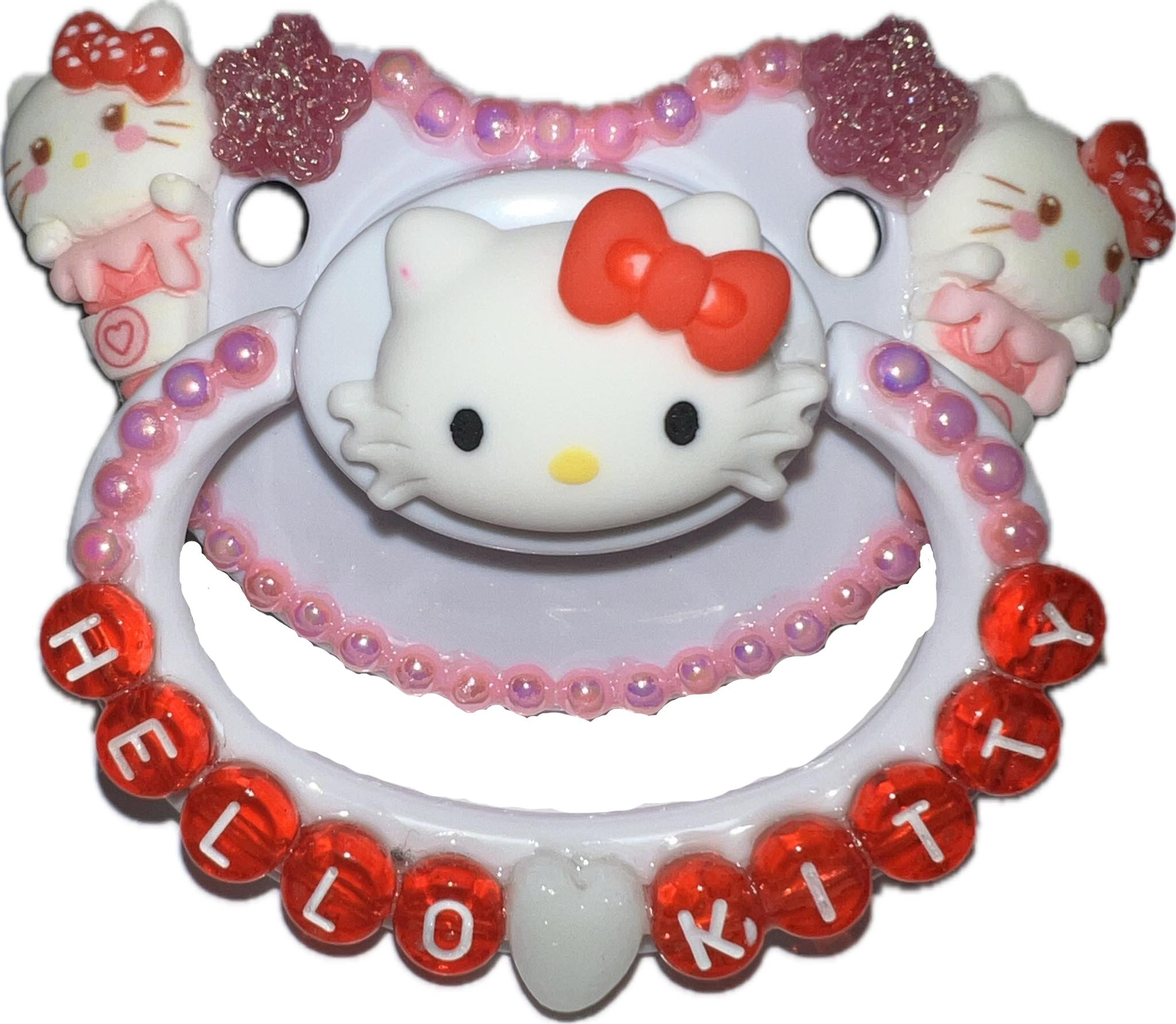 Kitty Cat Hand Crafted Deluxe Pacifier | LKB Boutique