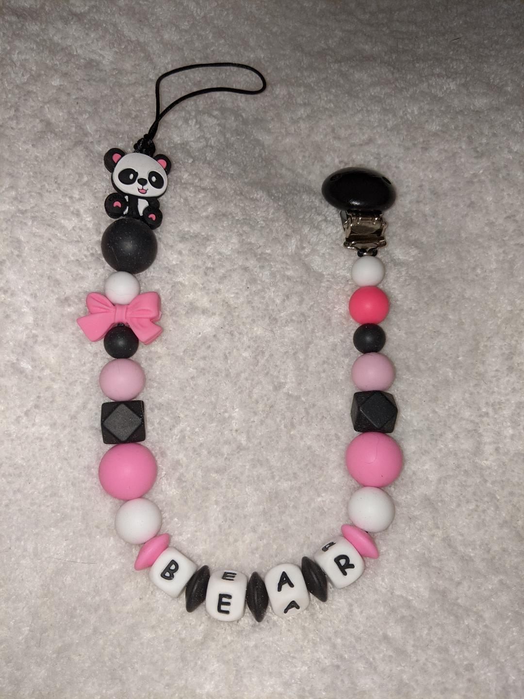 Bear Silicone Teether Pacifier Clip | LKB Boutique